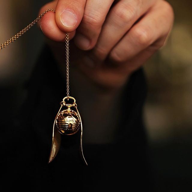 Made To Order: Locket Golden Snitch Necklace – Freeman Jewellery Design