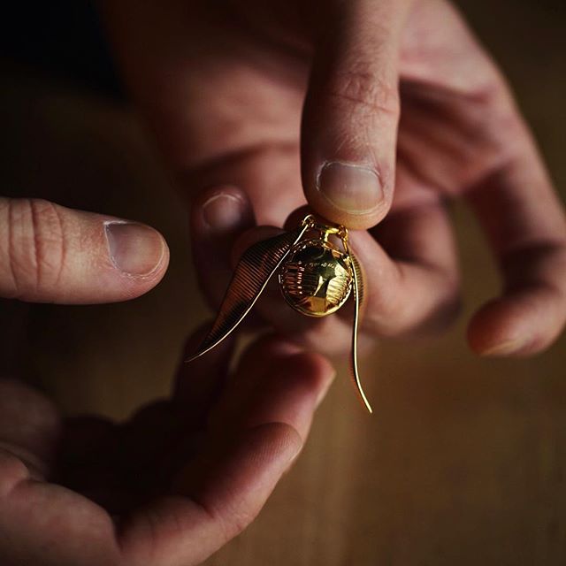 Made To Order: Locket Golden Snitch Necklace – Freeman Jewellery Design